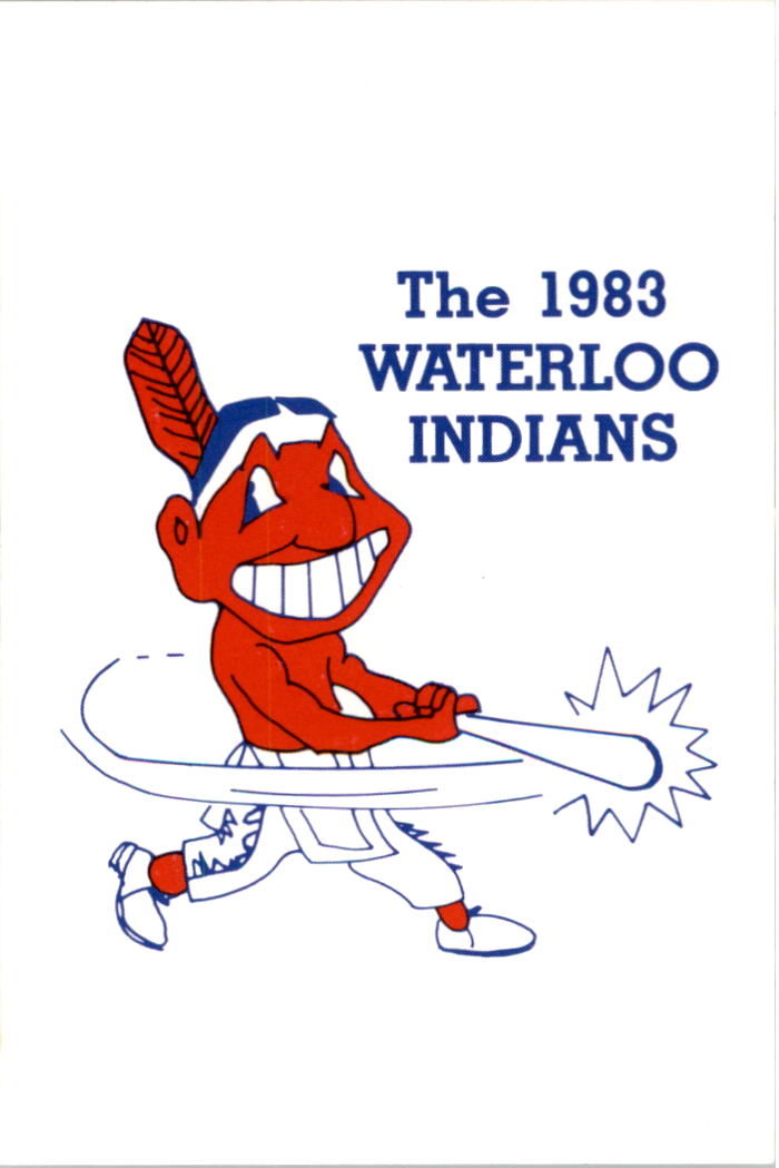 1983 Waterloo Indians Fritsch #29 Team Logo - NM-MT