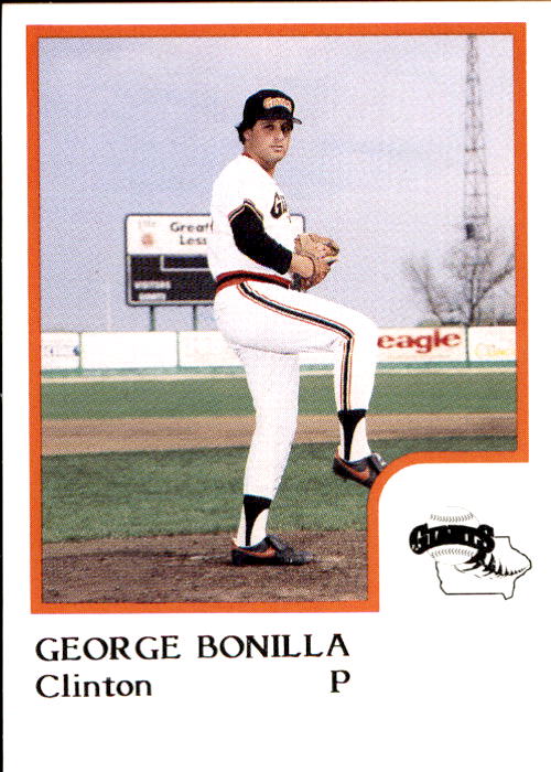 1986 Clinton Giants ProCards 3 George Bonilla Orange California CA ...