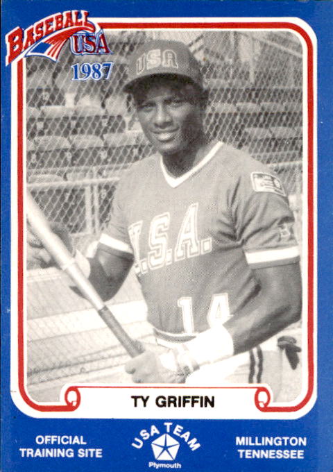1987 Pan Am Team USA Blue BDK #14 Ty Griffin - GOOD