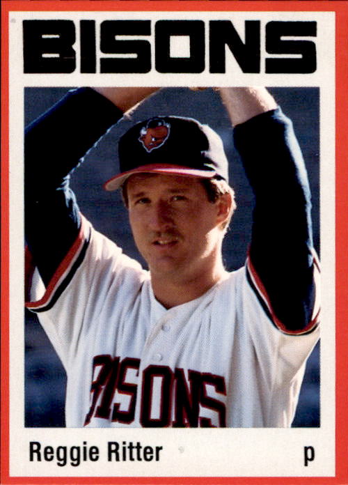 1987 Buffalo Bisons Pucko #19 Reggie Ritter - NM