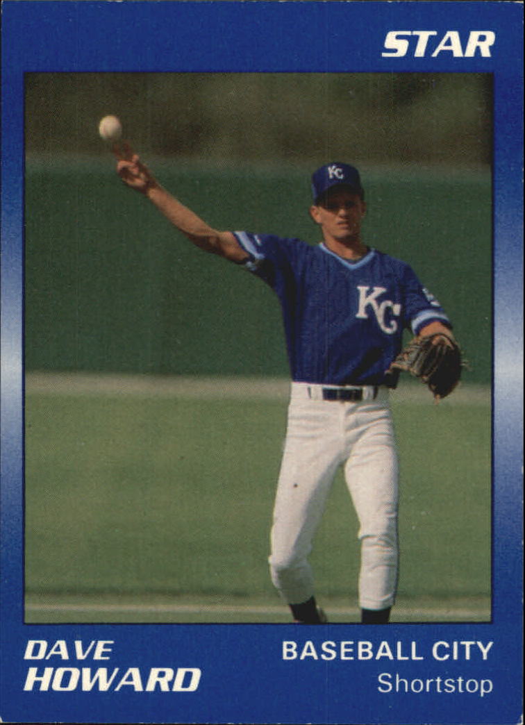 1989 Baseball City Royals Star #9 Dave Howard - NM-MT