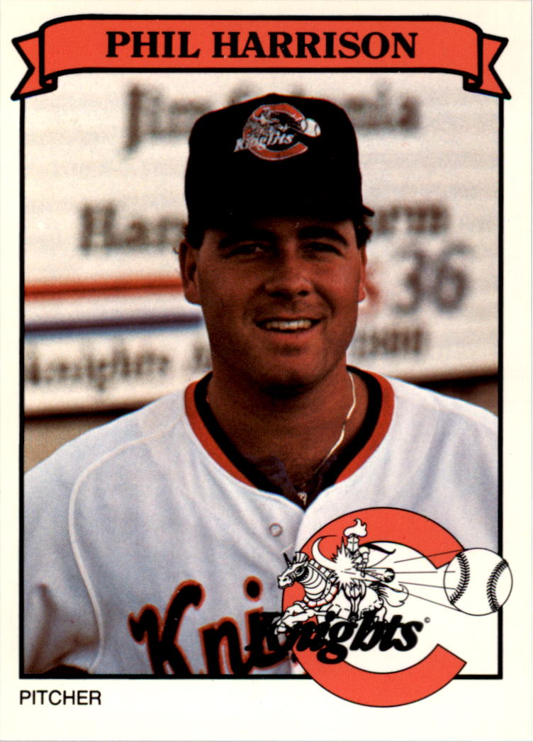 1989 Charlotte Knights Team Issue #21 Phil Harrison - NM-MT