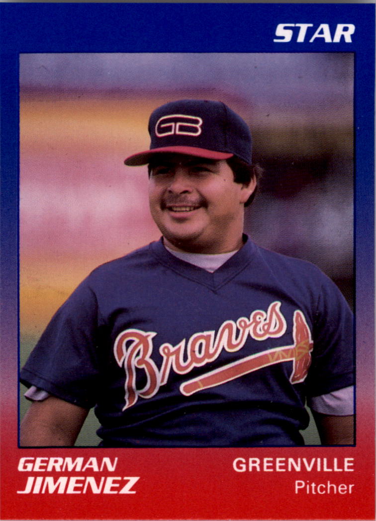 1989 Greenville Braves Star #10 German Jimenez - NM-MT