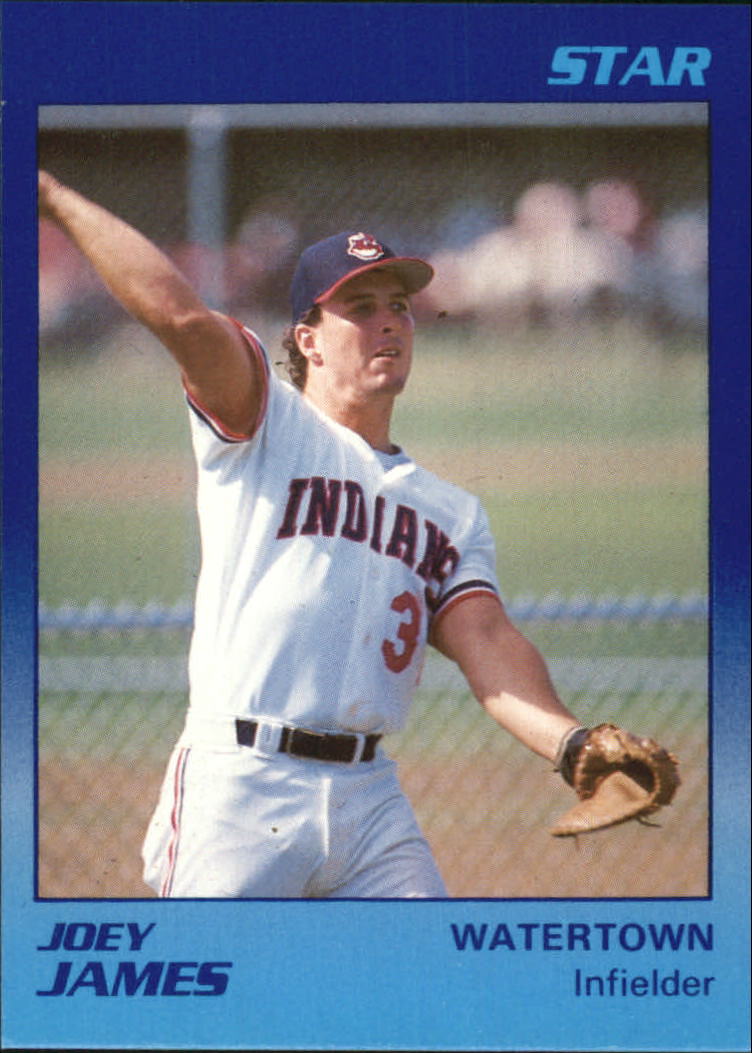 1989 Watertown Indians Star #10 Joey James - NM-MT