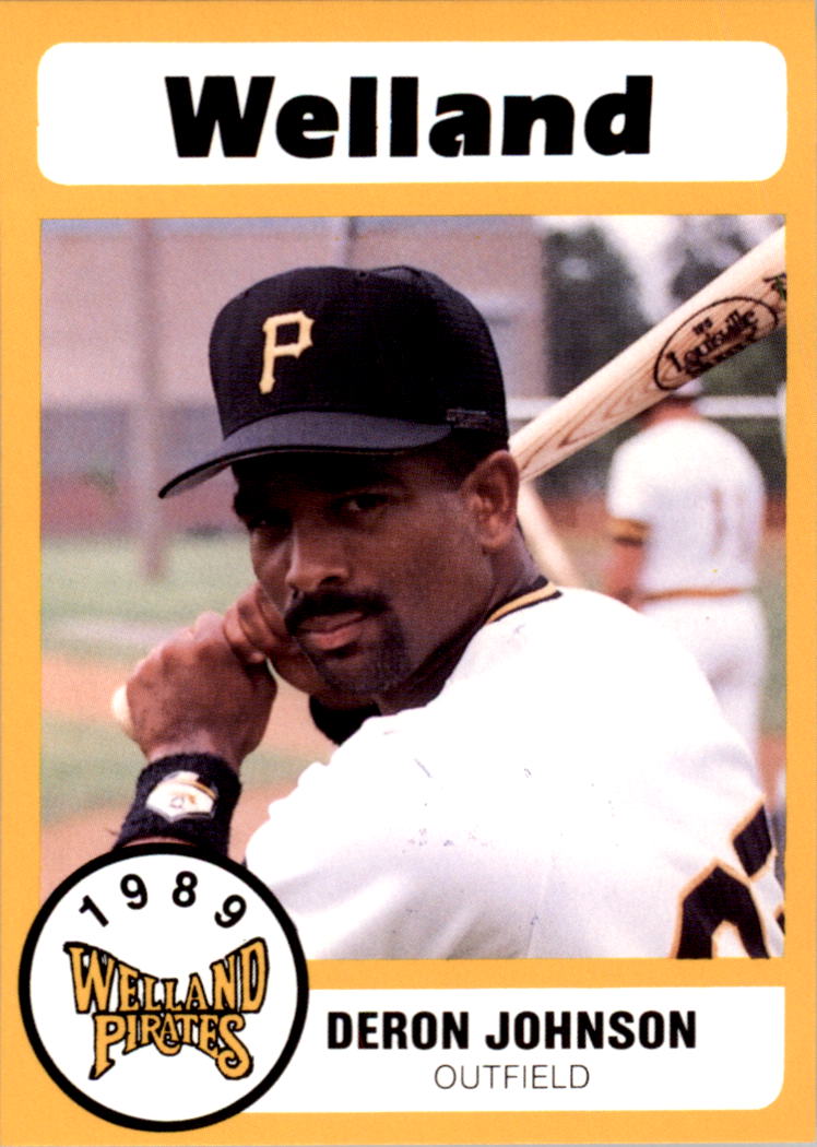 1989 Welland Pirates Pucko #14 Deron Johnson - NM-MT
