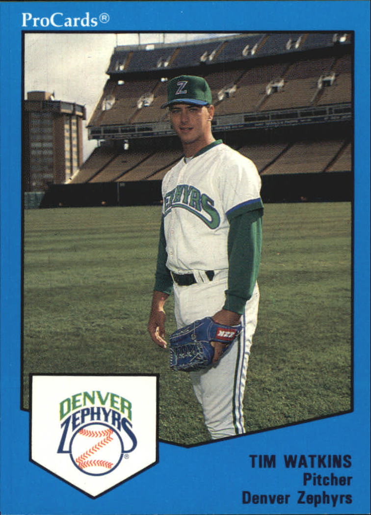 1989 Denver Zephyrs ProCards #41 Tim Watkins - NM-MT