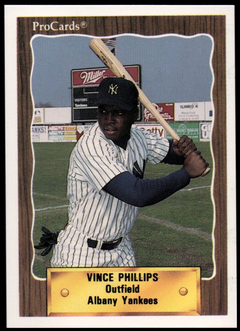 1990 Albany Yankees ProCards #1046 Vince Phillips - NM-MT