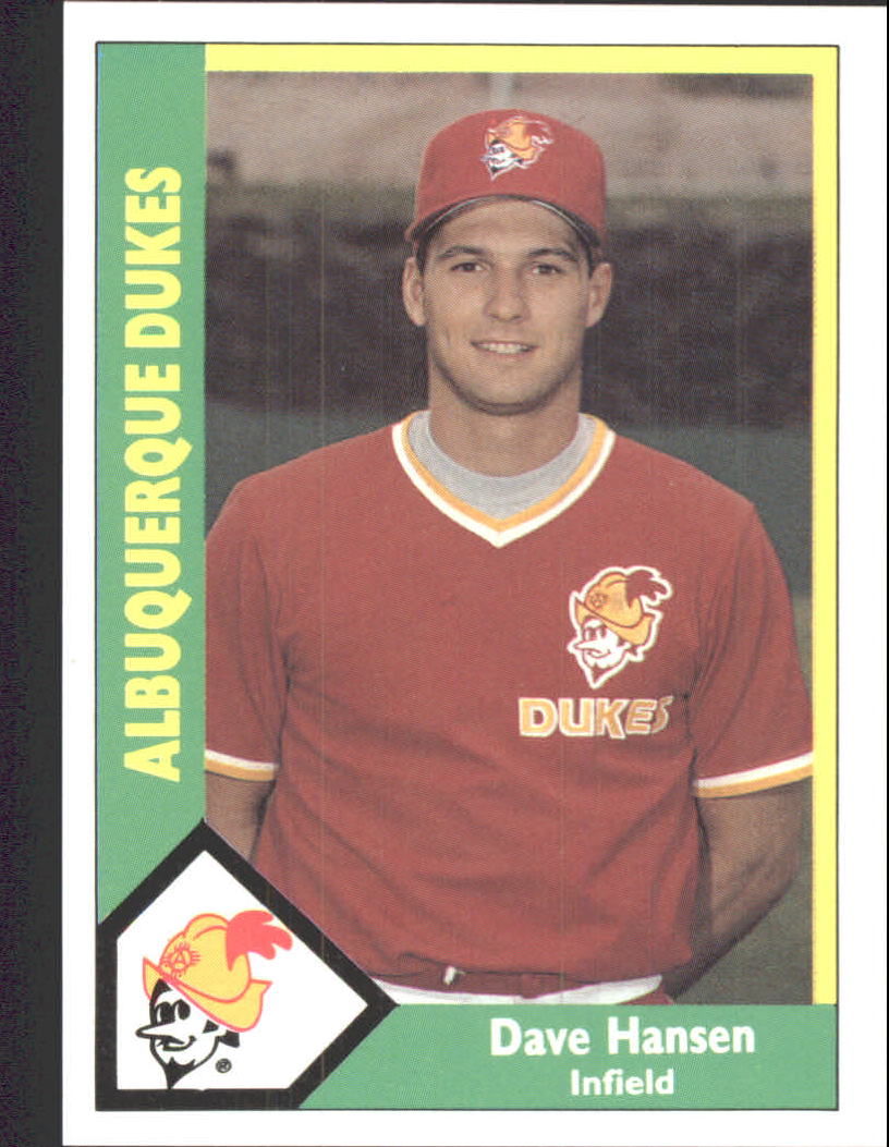 1990 Albuquerque Dukes CMC #17 Dave Hansen - NM-MT