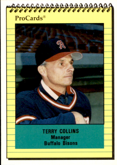 1991 Buffalo Bisons ProCards #556 Terry Collins MG - NM