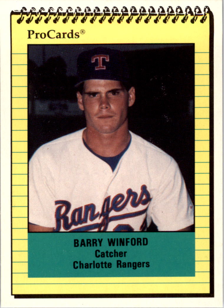 1991 Charlotte Rangers ProCards #1319 Barry Winford - NM-MT