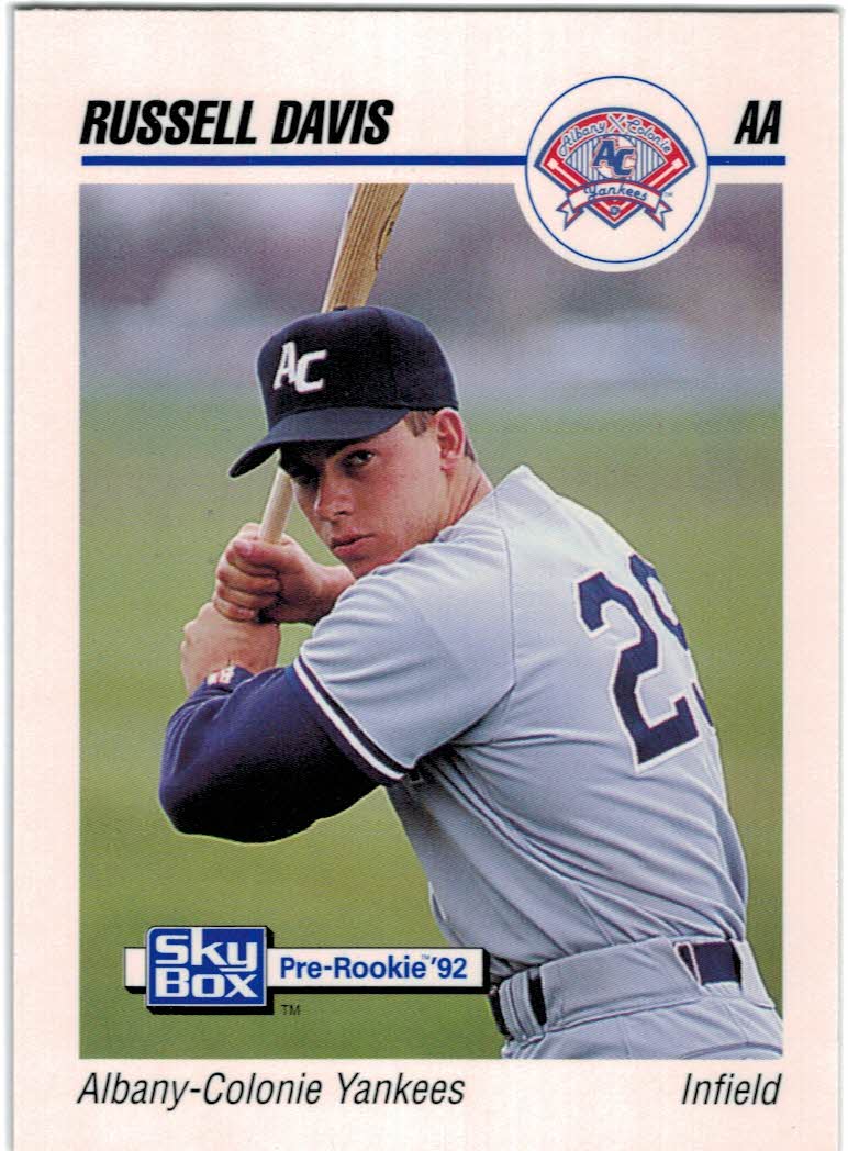 1992 Albany Yankees SkyBox #6 Russell Davis - NM-MT