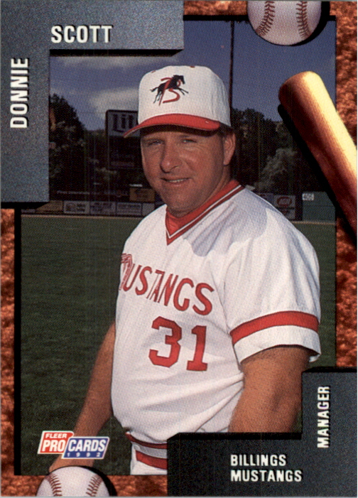 1992 Billings Mustangs Fleer/ProCards #3373 Donnie Scott - NM-MT