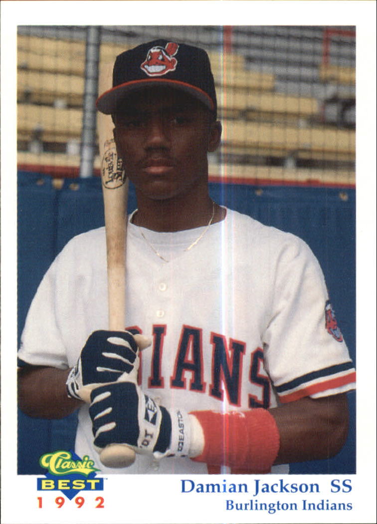 1992 Burlington Indians Classic/Best #3 Damian Jackson - NM-MT ...