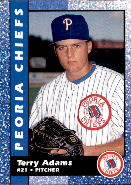 1992 Peoria Chiefs Team Issue #1 Terry Adams - NM