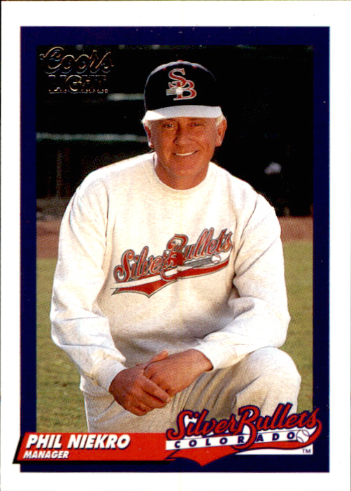 1994 Colorado Silver Bullets Coors #6 Phil Niekro MG - NM