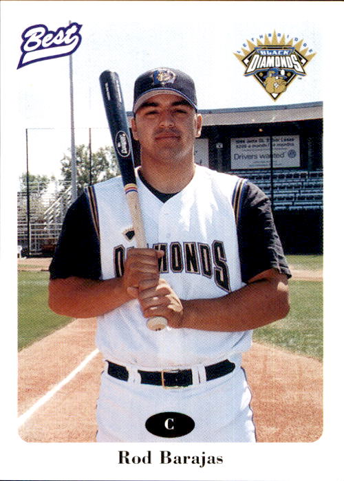 1996 Lethbridge Black Diamonds Best #8 Rod Barajas - NM