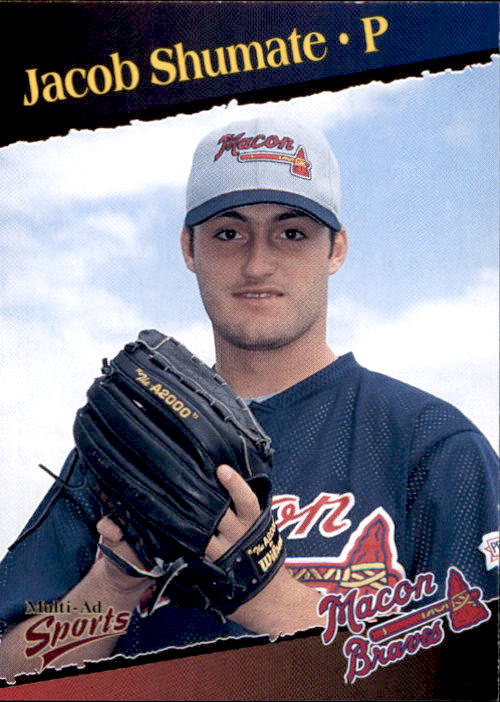 1998 Macon Braves Multi-Ad #22 Jacob Shumate - NM