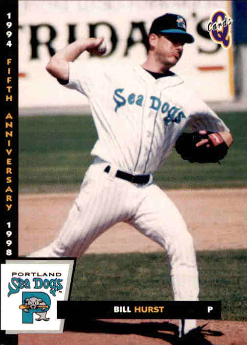 1998 Portland Sea Dogs 5th Anniversary Q-Cards #32 Bill Hurst - NM