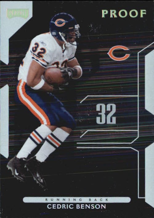 2006 Playoff NFL Playoffs Gold Proof #13 Cedric Benson - NM-MT
