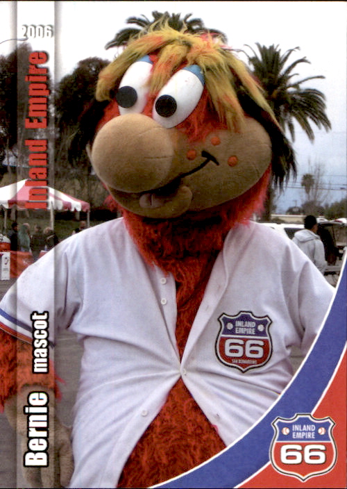 2006 Inland Empire 66ers Grandstand #33 Bernie MASCOT - NM
