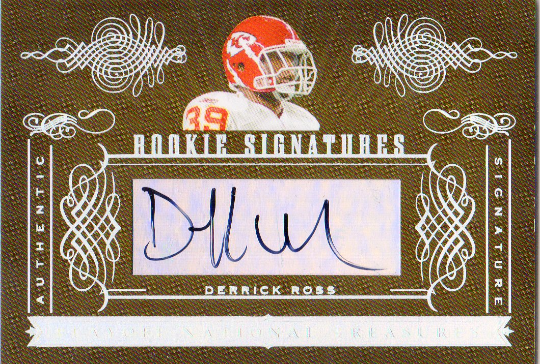 2006 Playoff National Treasures #161 Derrick Ross AU RC - NM-MT