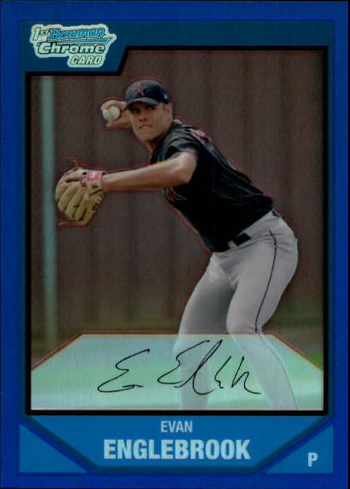 2007 Bowman Chrome Prospects Blue Refractors #BC104 Evan Englebrook - NM-MT
