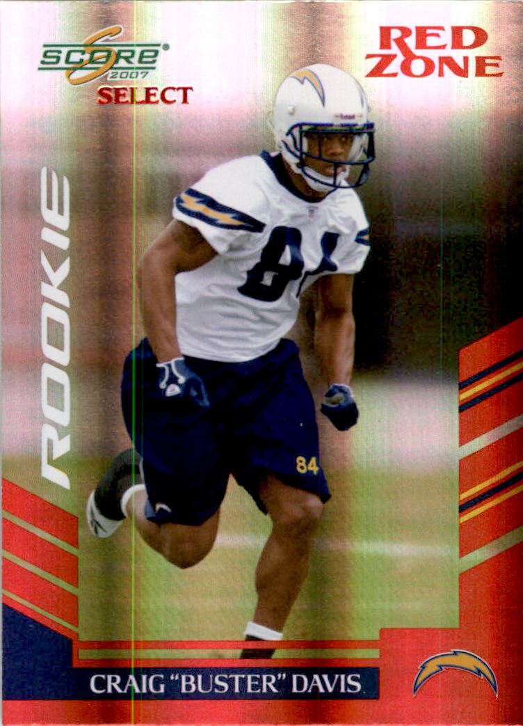2007 Select Red Zone #344 Craig Buster Davis - NM-MT