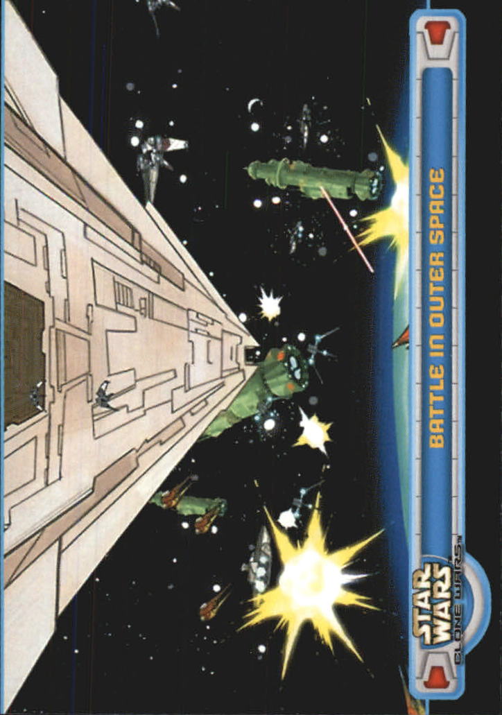 2004 Topps Star Wars Clone Wars #66 Battle in Outer Space - NM-MT