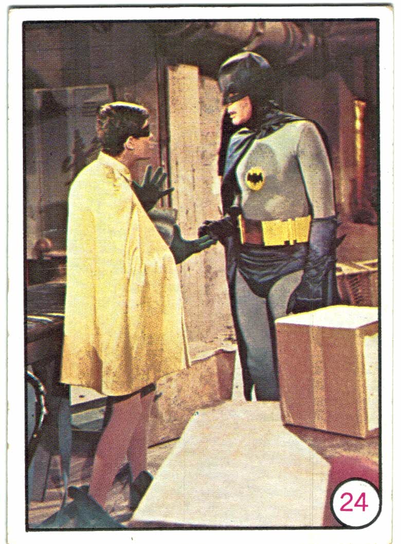 1966 Topps Batman Color #24 Batman and Robin - EX