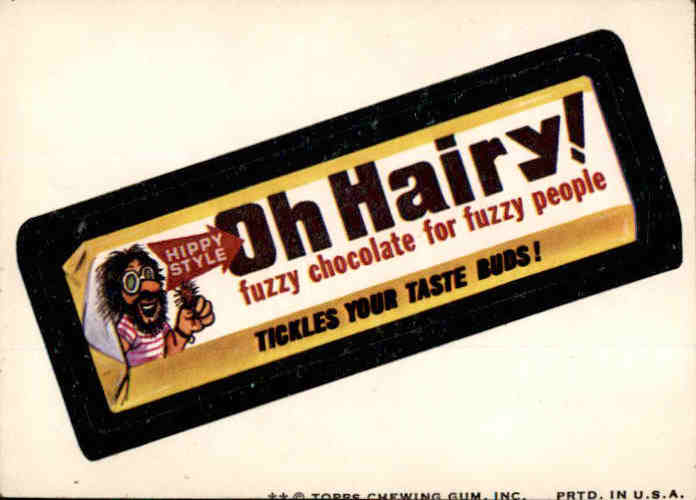 1974 Topps Wacky Packages Series 7 29 Oh Hairy Good