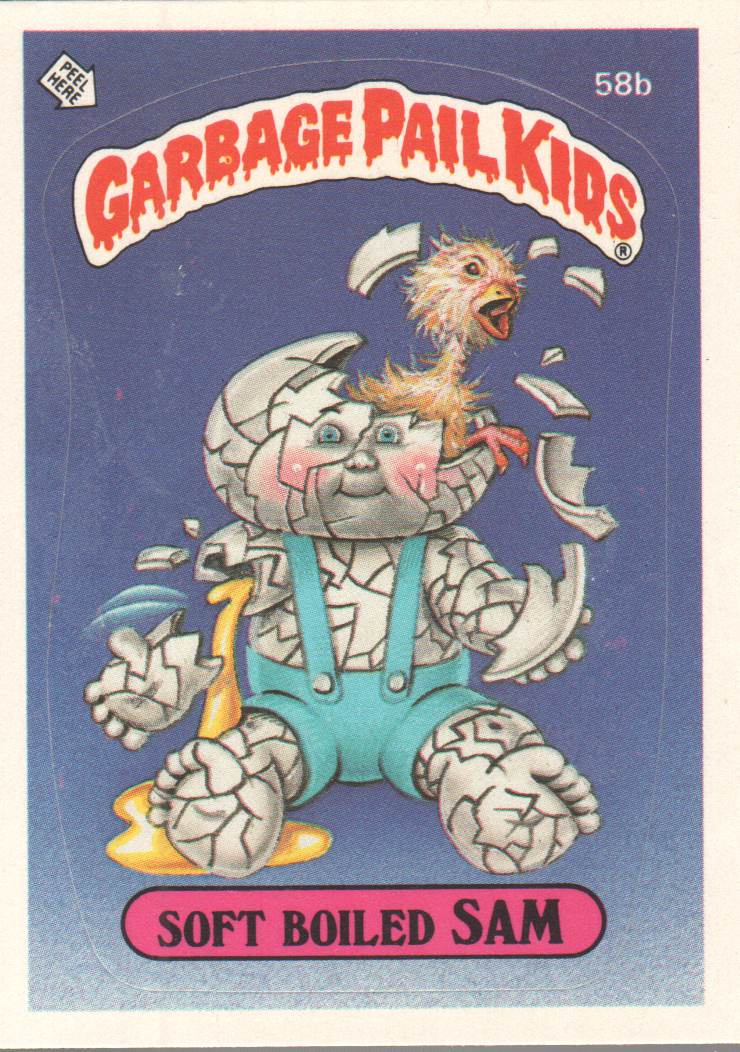 1985 Topps Garbage Pail Kids #58b Soft Boiled Sam - NM-MT