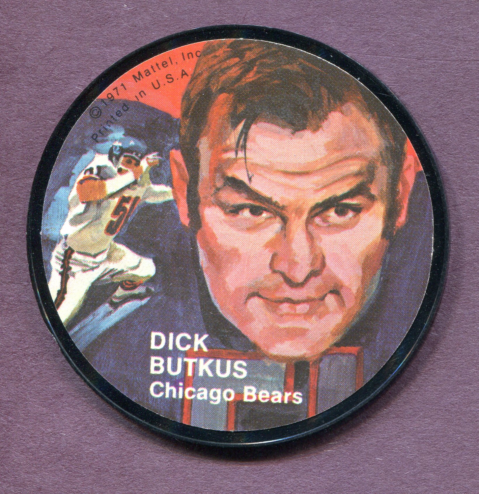 1971 Mattel Mini-Records #NNO Dick Butkus DP - NM
