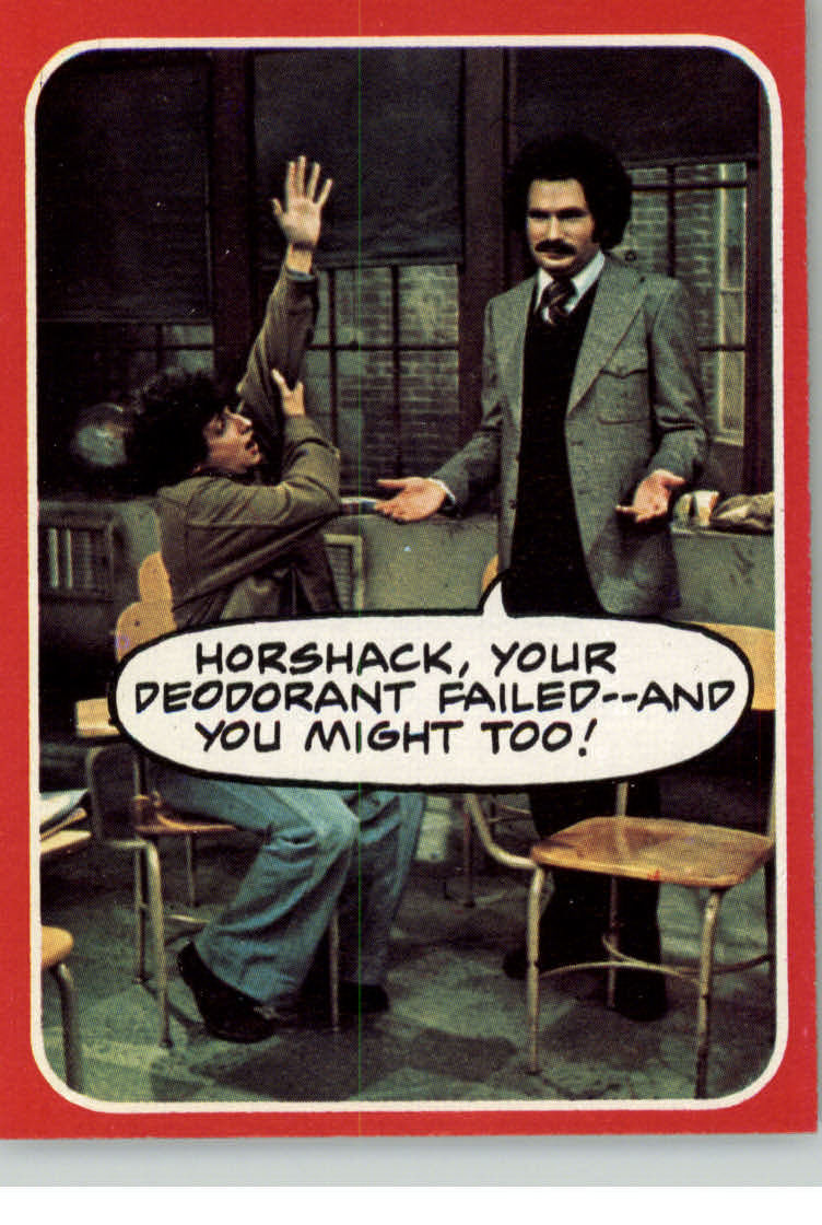 1976 Topps Welcome Back Kotter #41 Horshack, Your Deodorant Failed-And ...
