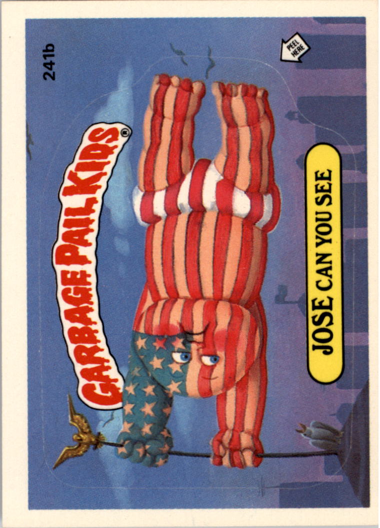 1986 Topps Garbage Pail Kids #241b Jose Can You See - EX - Diamonds in ...