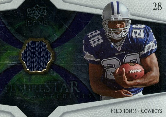 2008 Upper Deck Icons Future Stars Materials #FSM18 Felix Jones - NM-MT