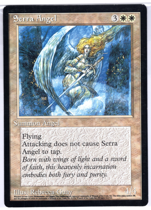 1993-06 Magic The Gathering 6x9 Jumbos #261 Serra Angel b - - Oversized ...