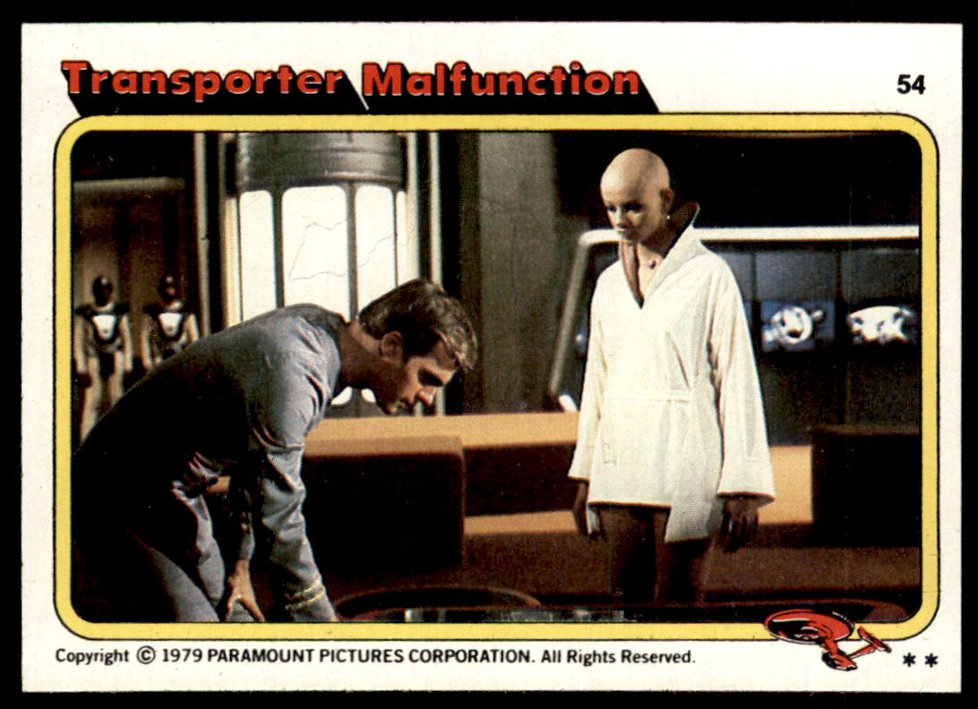 1979 Topps Star Trek The Motion Picture 54 Transporter Malfunction
