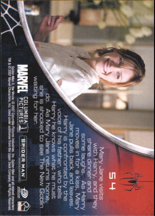 2007 Rittenhouse Spider-Man 3 #54 Mary Jane visits with Harry, and they ...