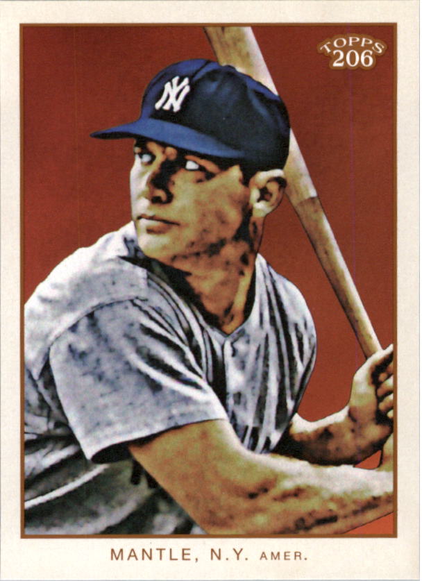 2009 Topps 206 Checklists #7 Mickey Mantle - @WHS - NM-MT