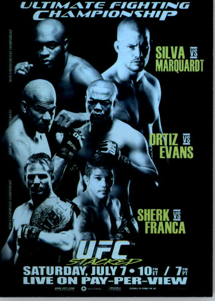 2010 Topps UFC Main Event Fight Posters #UFC73 UFC 73/Anderson Silva ...