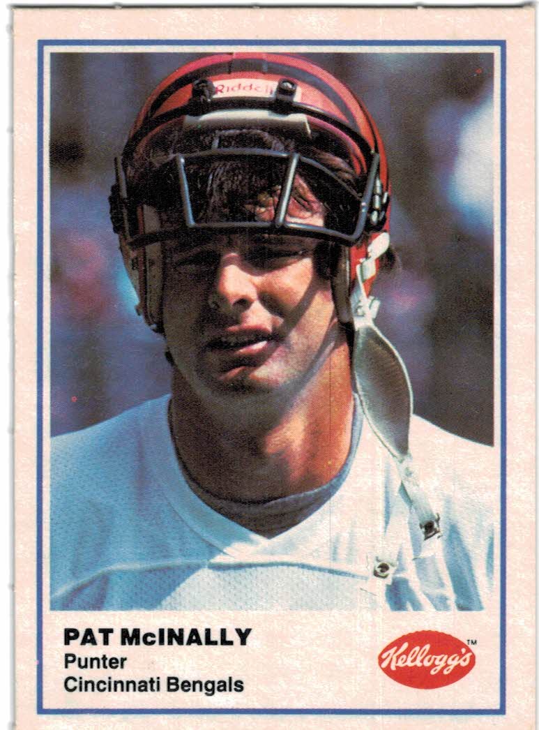 1982 Kellogg's #16 Pat McInally - EX-MT