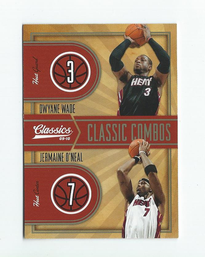 2009-10 Classics Classic Combos #5 Dwyane Wade/Jermaine O'Neal - NM-MT