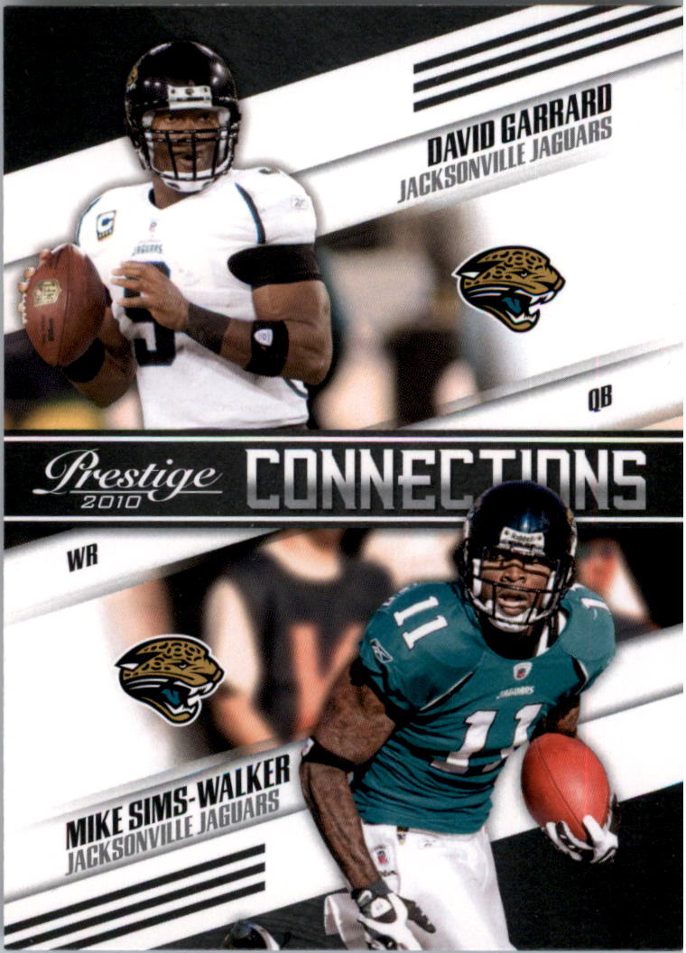 2010 Prestige Connections #19 David Garrard/Mike Sims-Walker - NM-MT
