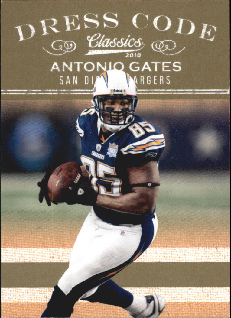 2010 Classics Dress Code Gold #18 Antonio Gates - NM-MT
