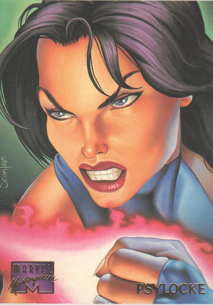 1995 Fleer Marvel Masterpieces #78 Psylocke - NM-MT