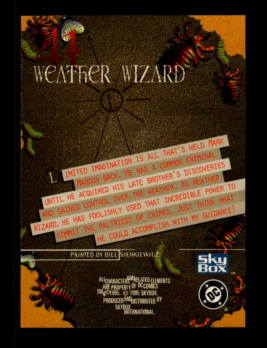 1995 DC Villains Dark Judgment #41 Weather Wizard - NM-MT