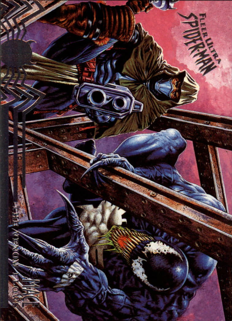 1995 Fleer Ultra Spider-Man Premiere #105 Venom and Mace - NM-MT