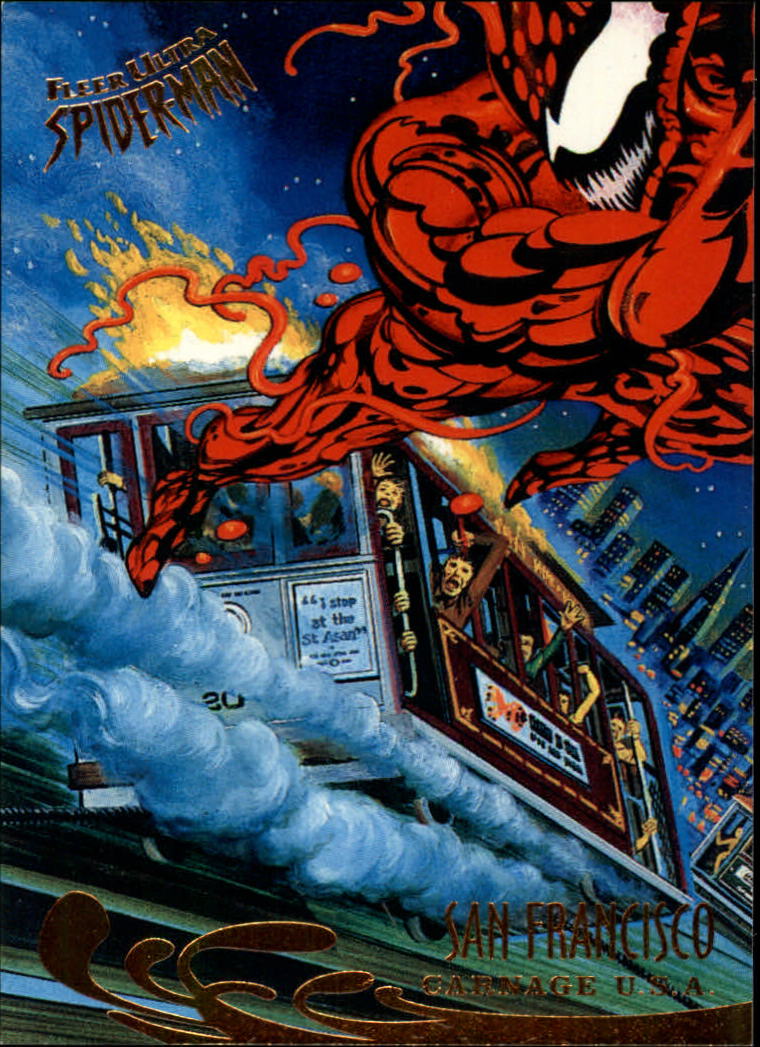 1995 Fleer Ultra Spider-Man Premiere #141 San Francisco - NM-MT