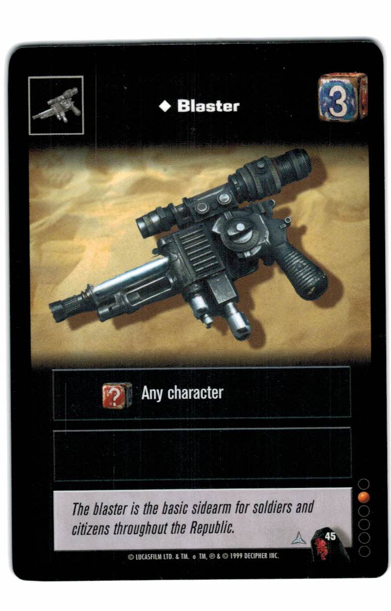 1999 Young Jedi Menace of Darth Maul #45 Blaster C - NM-MT - The Dugout ...