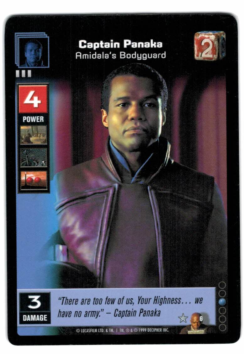1999 Young Jedi The Jedi Council #6 Captain Panaka, Amidala's Bodyguard ...